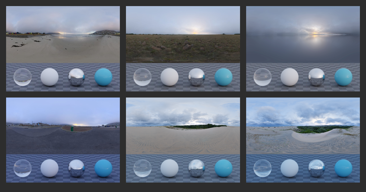 HDRIs: Outdoor > Sunrise-sunset > Overcast > Natural Light • Poly Haven