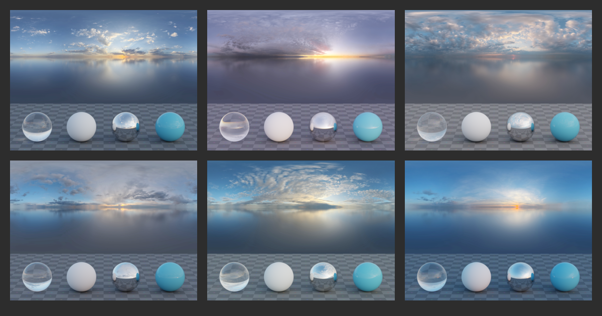 HDRIs: Outdoor > Sunrise-sunset > Pure Skies > Natural Light • Poly Haven