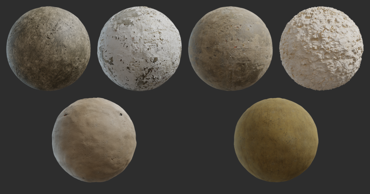 Textures: Plaster-concrete > Dirty > Wall > Indoor • Poly Haven