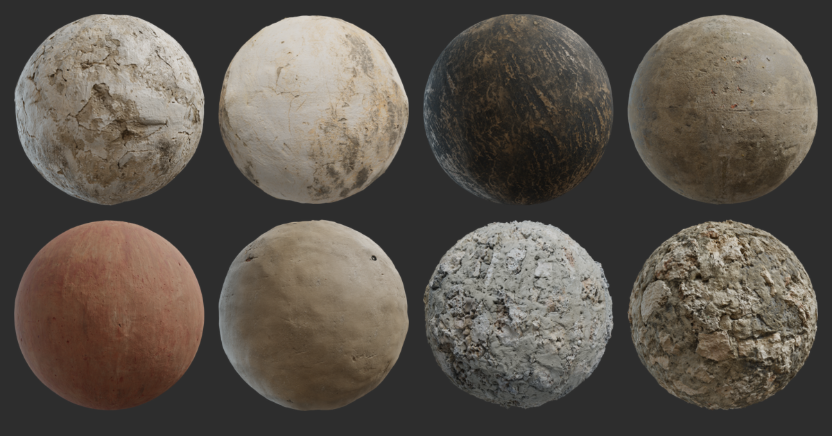 Textures: Plaster-concrete > Man Made > Plaster > Dirty • Poly Haven