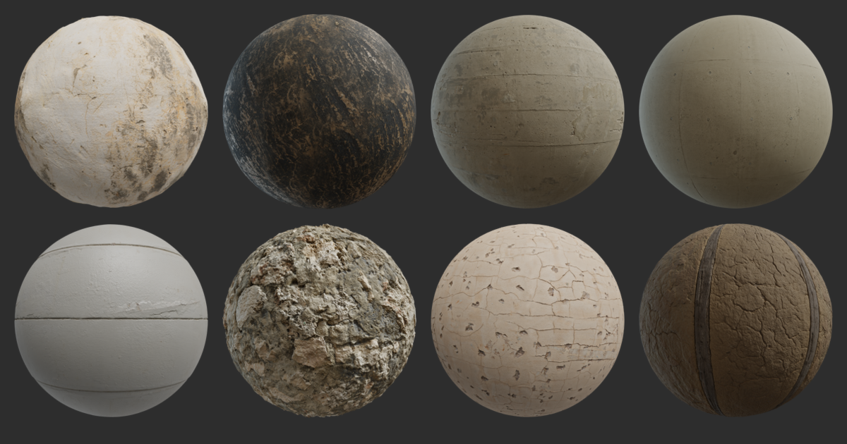 Textures: Plaster-concrete > Plaster > Wall > Concrete • Poly Haven