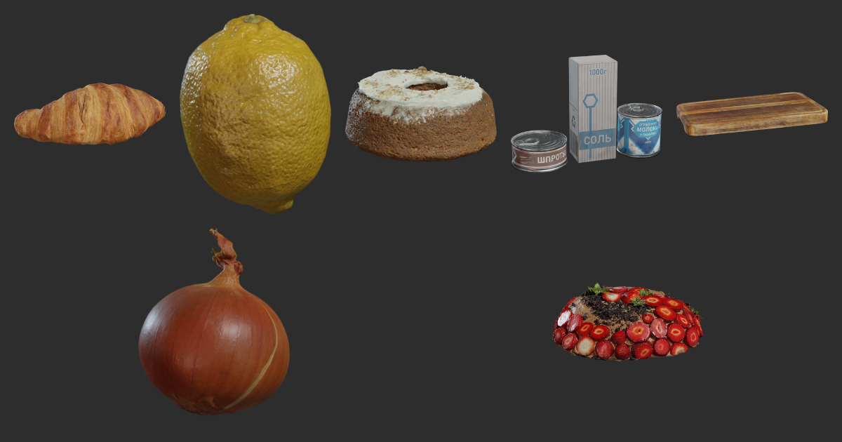 Models: Props > Food • Poly Haven