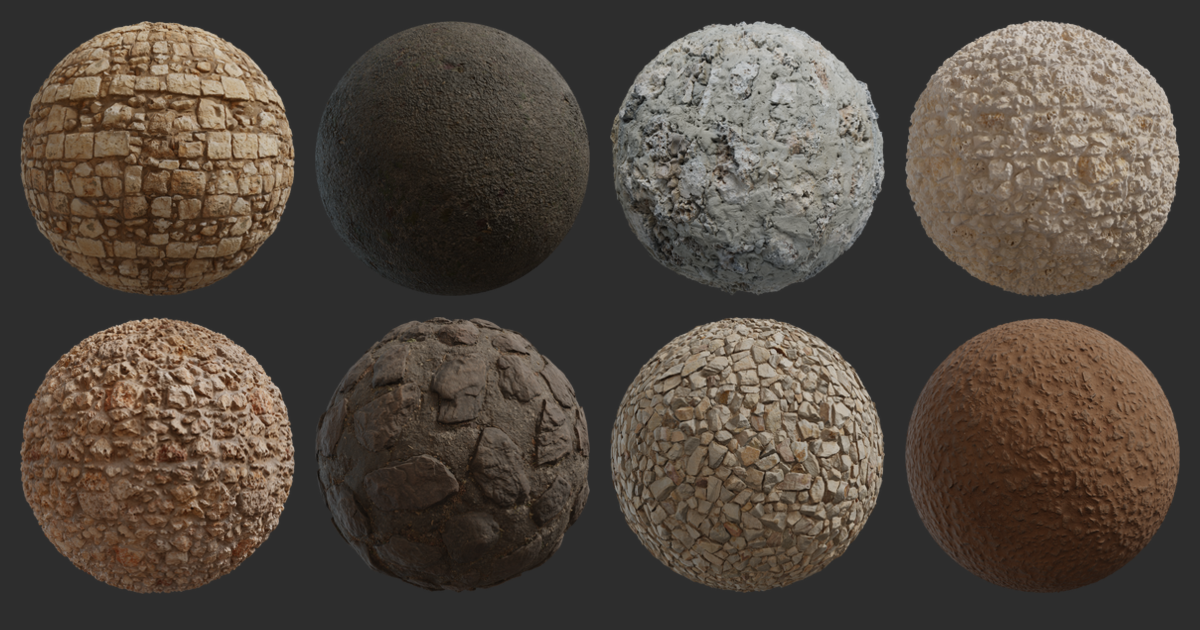 Textures: Rock > Outdoor > Dirty • Poly Haven
