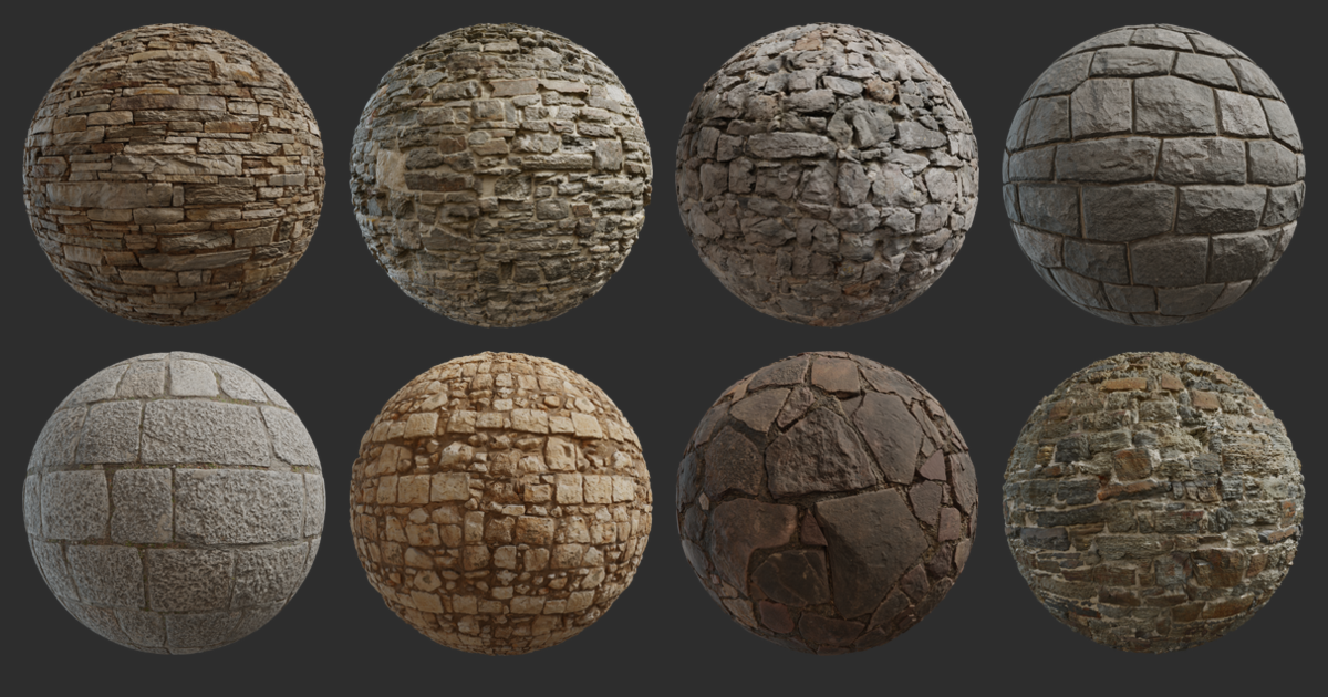 Textures: Rock > Outdoor > Man Made • Poly Haven