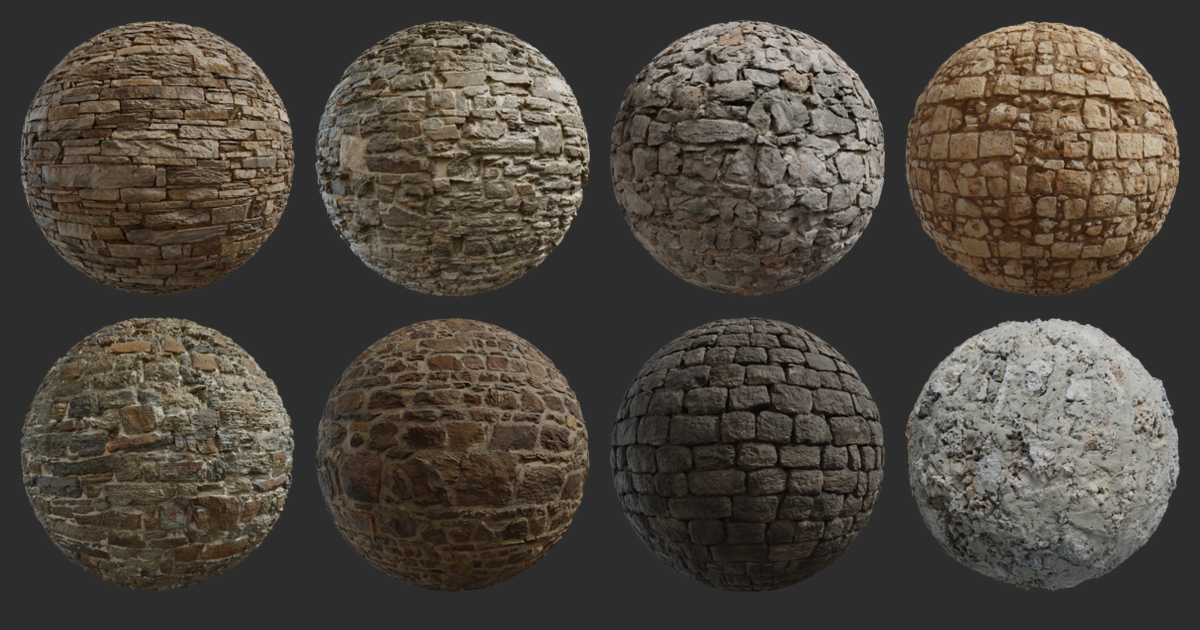 Textures: Rock > Wall > Man Made > Outdoor • Poly Haven
