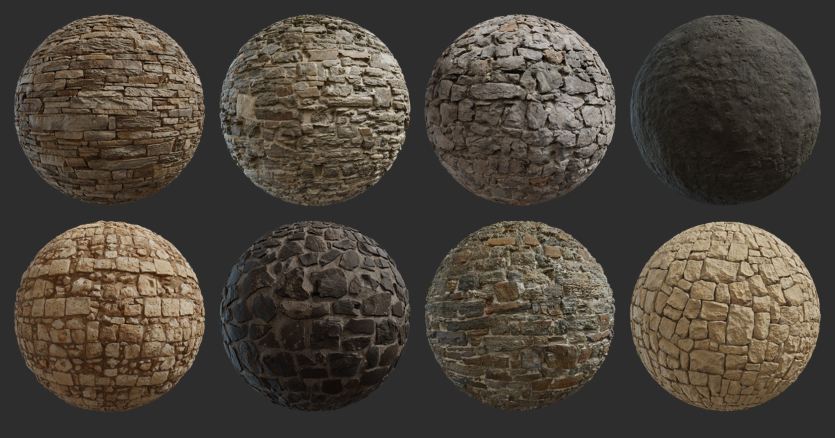 Textures: Rock > Wall > Man Made • Poly Haven