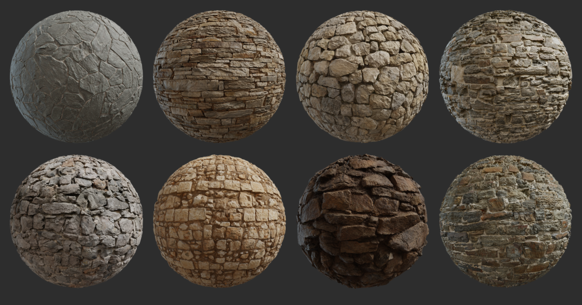 Textures: Rock > Wall > Outdoor • Poly Haven