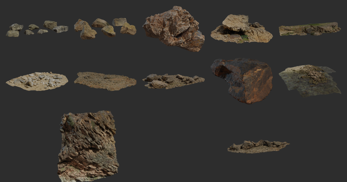 Models: Rocks • Poly Haven