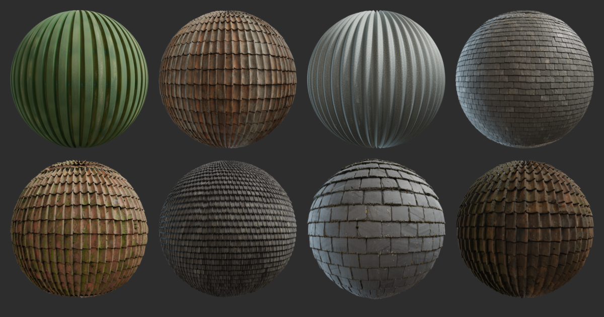 Textures: Roofing • Poly Haven