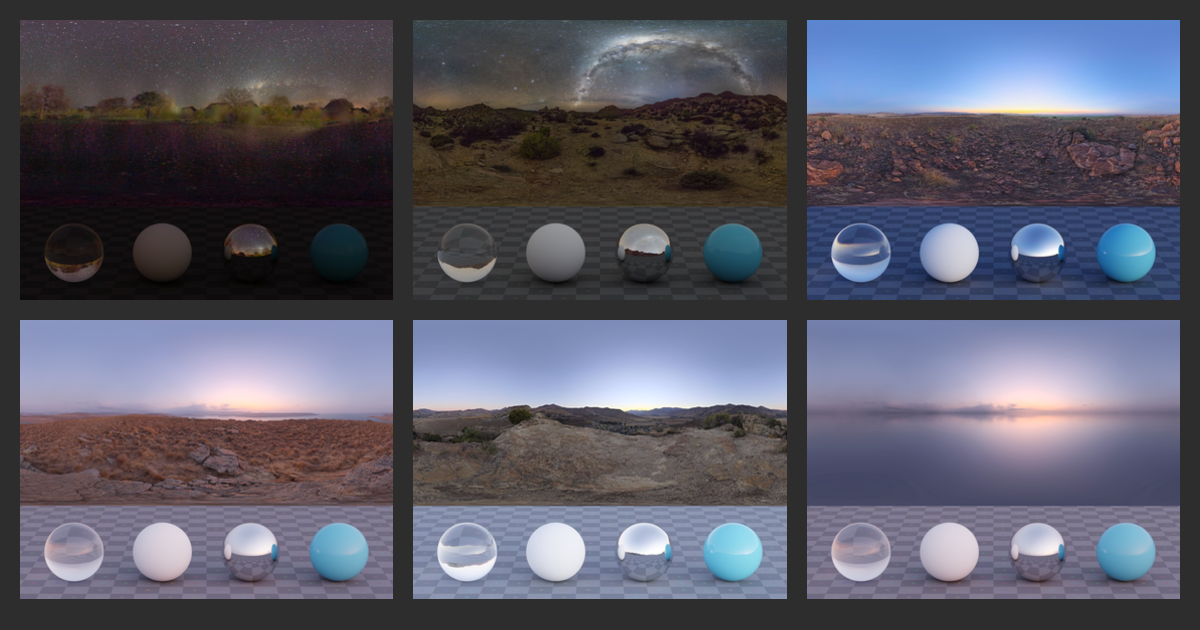 HDRI: Skies > Clear > Low Contrast > Nature • Poly Haven