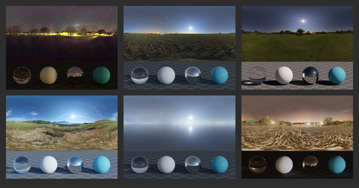 HDRIs: Skies > Nature > High Contrast > Night • Poly Haven