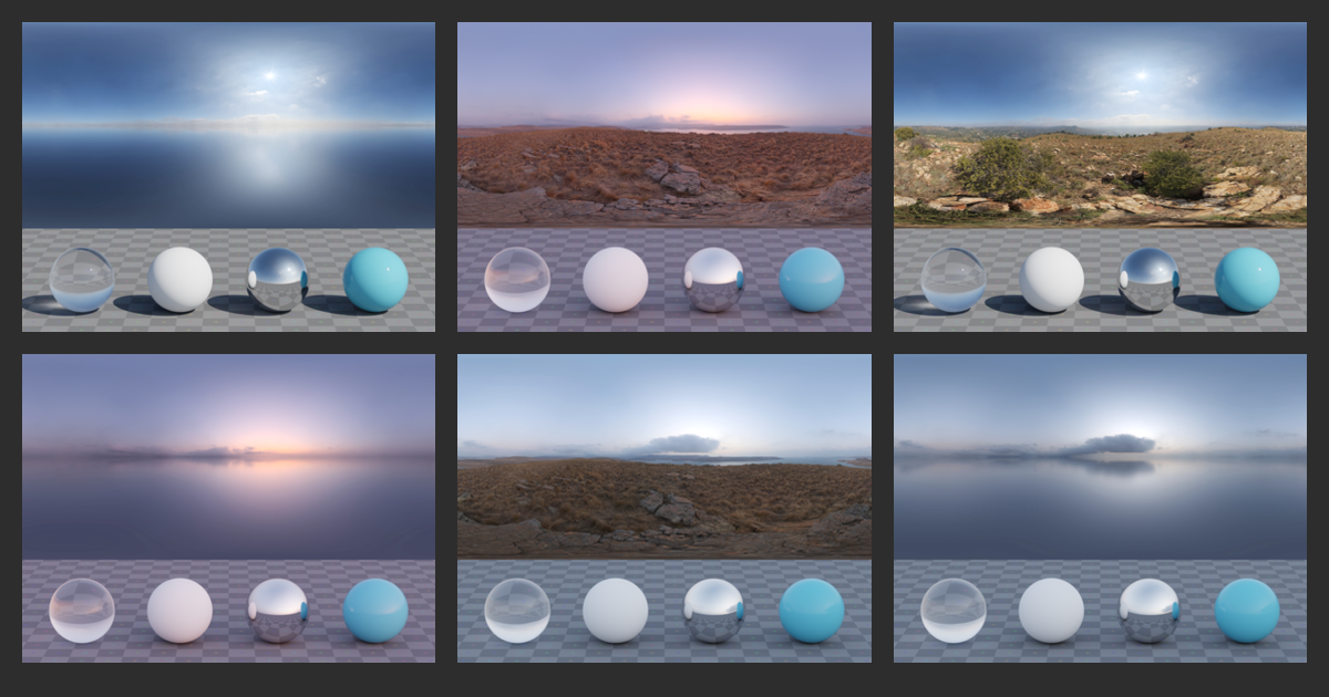 HDRIs: Skies > Nature > Partly Cloudy > Clear • Poly Haven