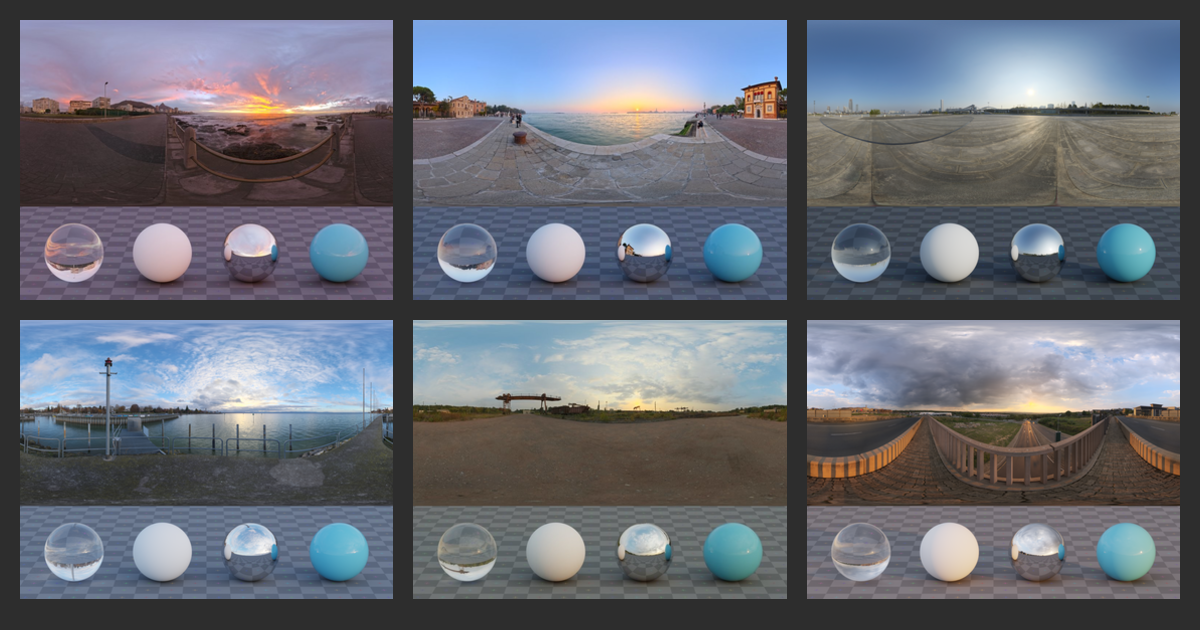 HDRIs: Skies > Sunrise-sunset > Urban > Medium Contrast • Poly Haven