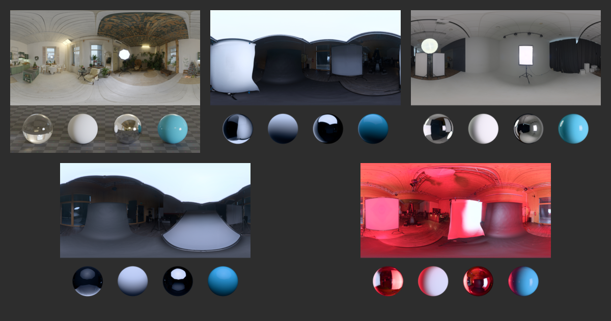 HDRIs: Studio > Medium Contrast > High Contrast • Poly Haven