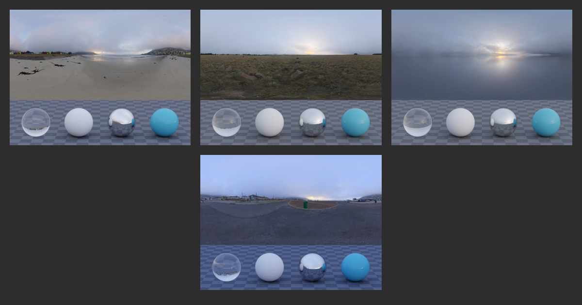 HDRIs: Sunrise-sunset > Low Contrast > Overcast • Poly Haven