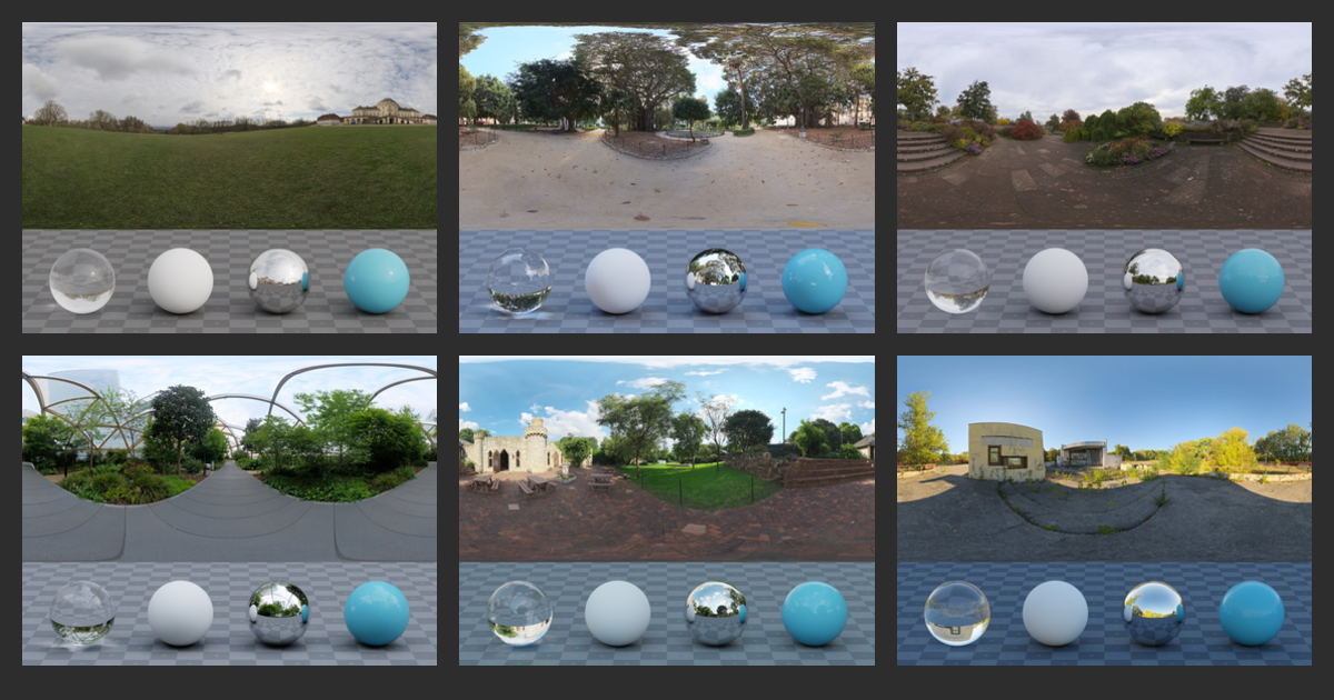 HDRIs: Urban > Low Contrast > Nature > Morning-afternoon • Poly Haven