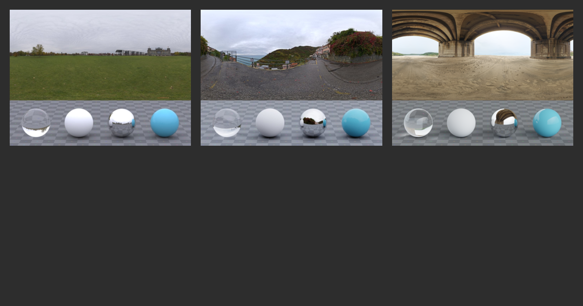 HDRI: Urban > Midday > Nature > Overcast • Poly Haven