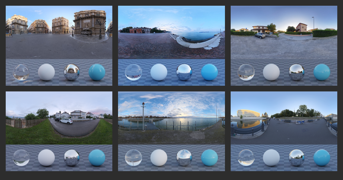 HDRI: Urban > Natural Light > Low Contrast > Sunrise-sunset • Poly Haven