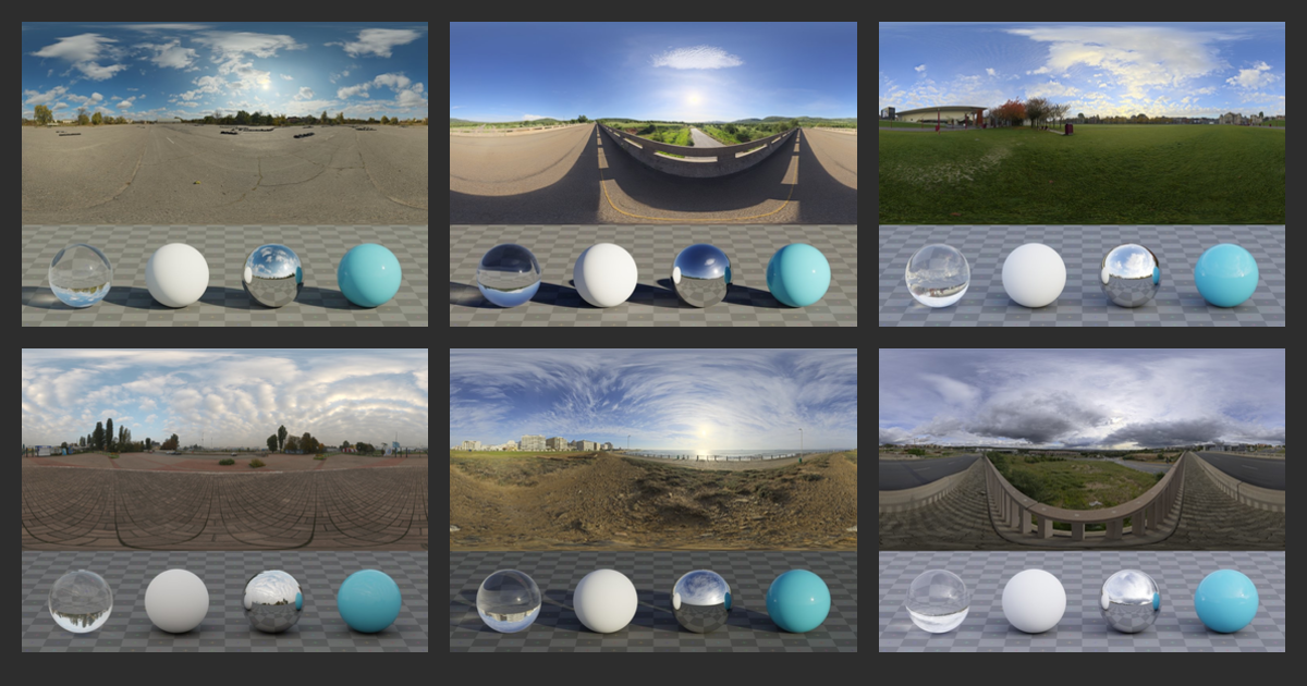 HDRI: Urban > Natural Light > Morning-afternoon > Skies • Poly Haven