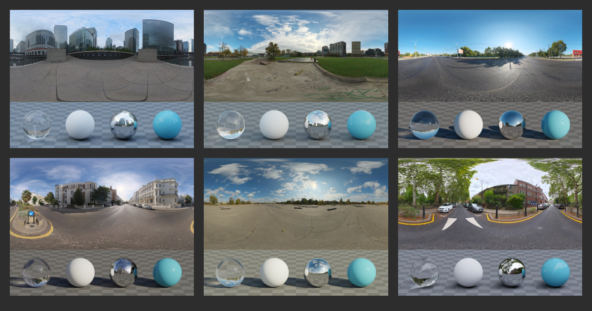 HDRIs: Urban > Natural Light > Outdoor > Morning-afternoon • Poly Haven