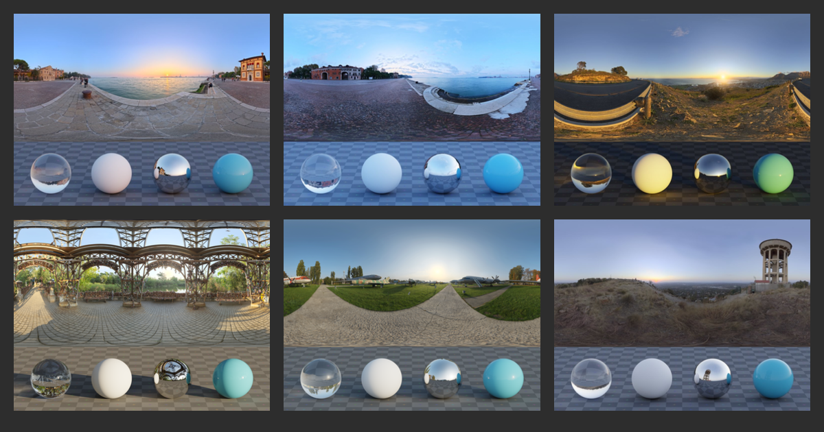HDRIs: Urban > Nature > Outdoor > Sunrise-sunset • Poly Haven