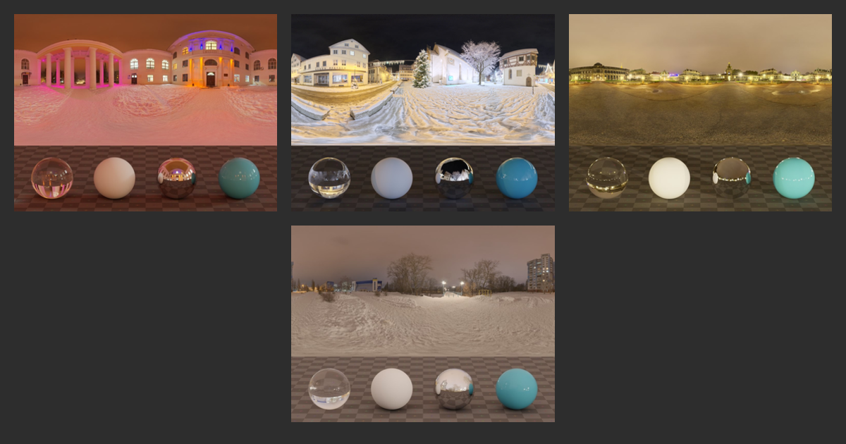 HDRIs: Urban > Night > Artificial Light > Overcast • Poly Haven