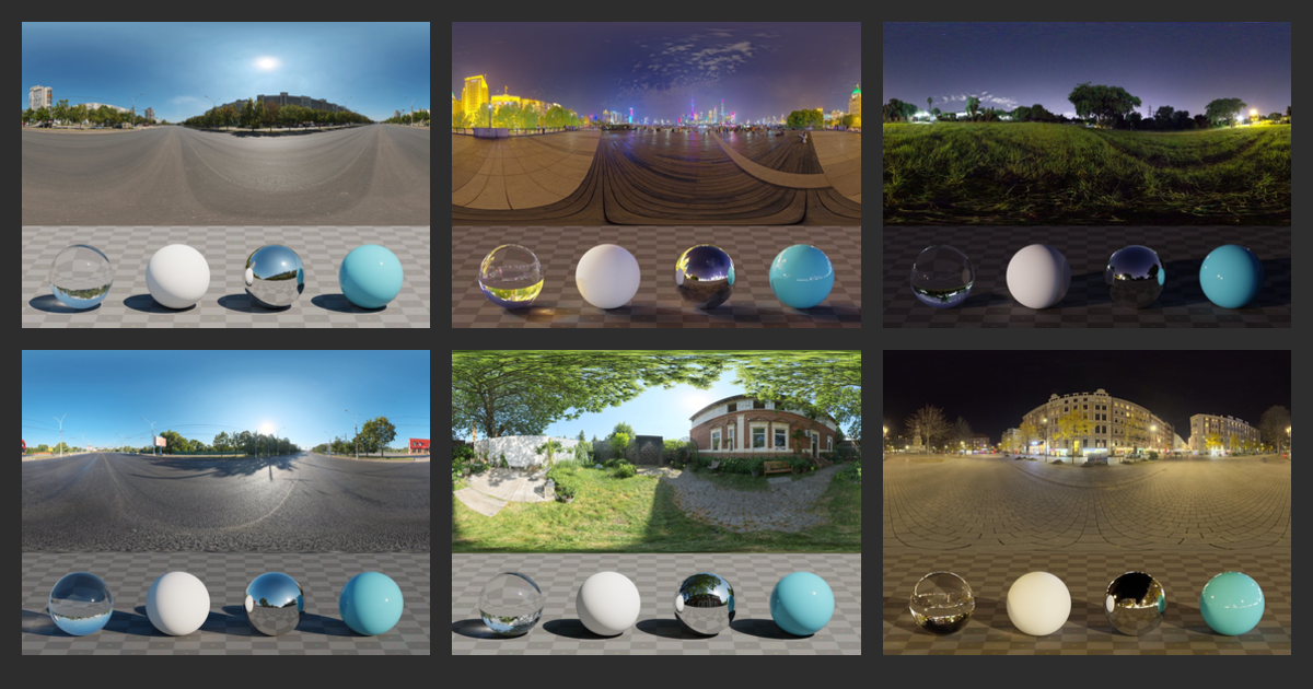 HDRI: Urban > Outdoor > High Contrast • Poly Haven