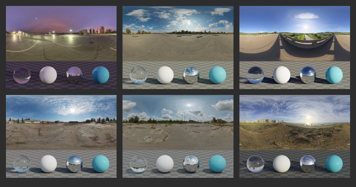 HDRIs: Urban > Skies > High Contrast > Partly Cloudy • Poly Haven