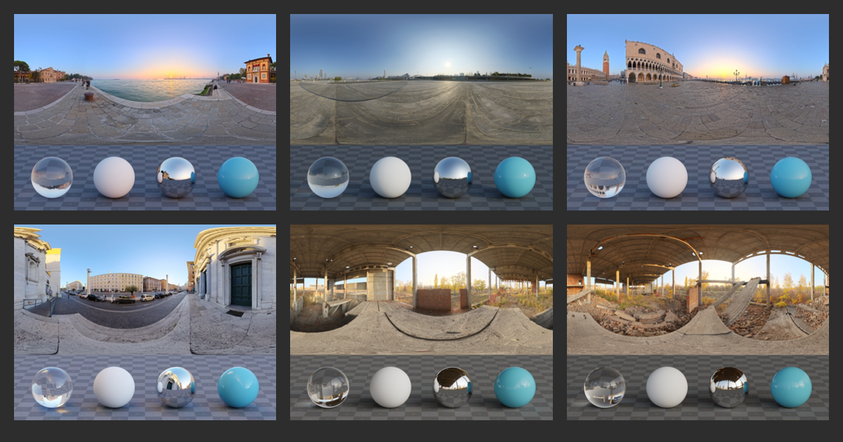 HDRIs: Urban > Sunrise-sunset > Clear > Medium Contrast • Poly Haven