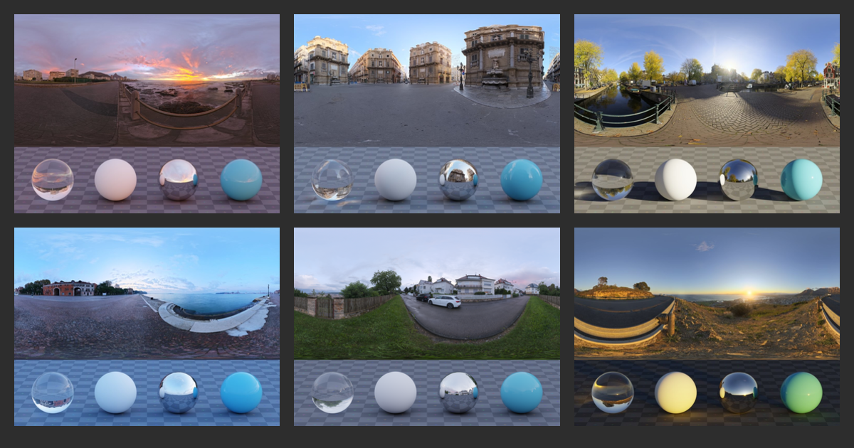 HDRIs: Urban > Sunrise-sunset > Natural Light > Partly Cloudy • Poly Haven