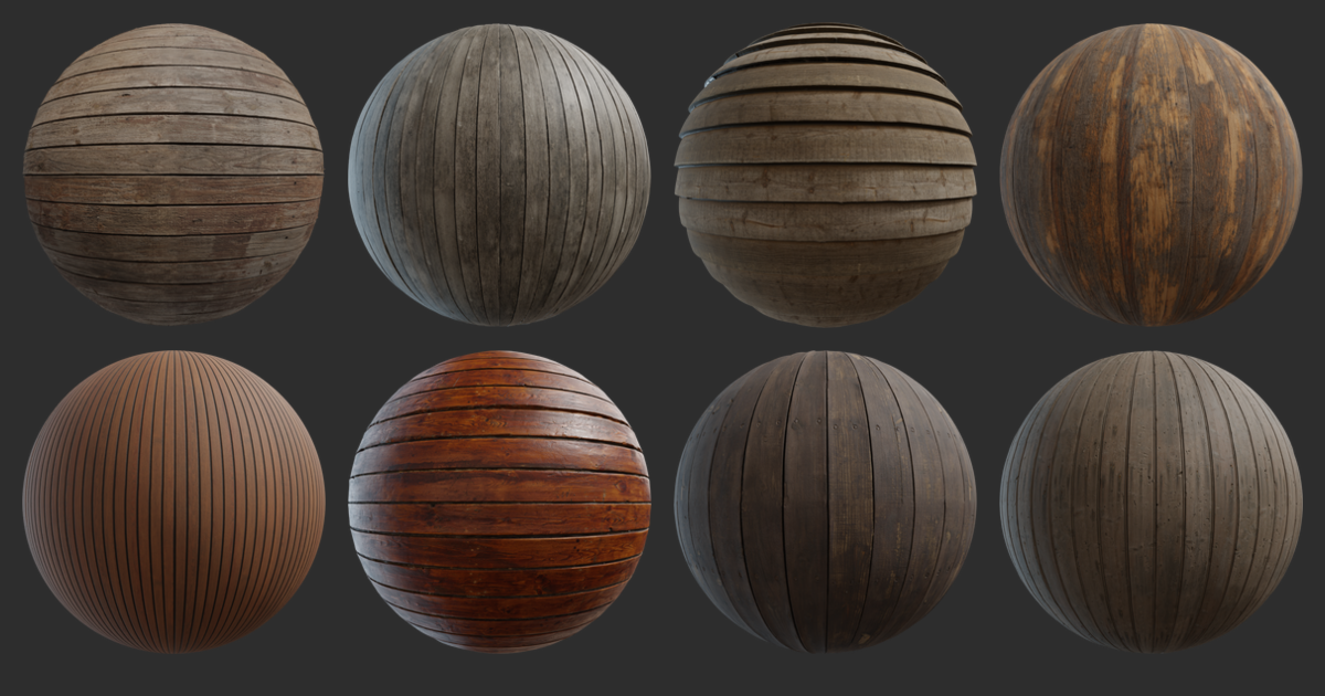 Textures: Wood > Outdoor > Man Made • Poly Haven