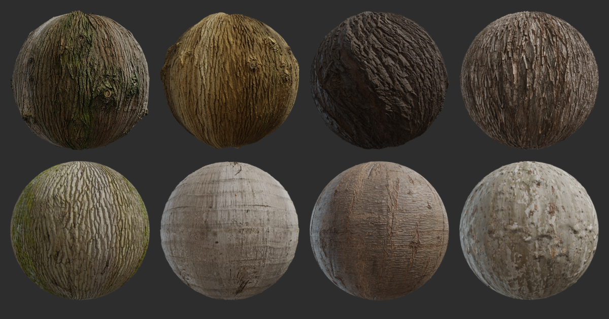 Textures: Wood > Outdoor > Natural > Bark • Poly Haven