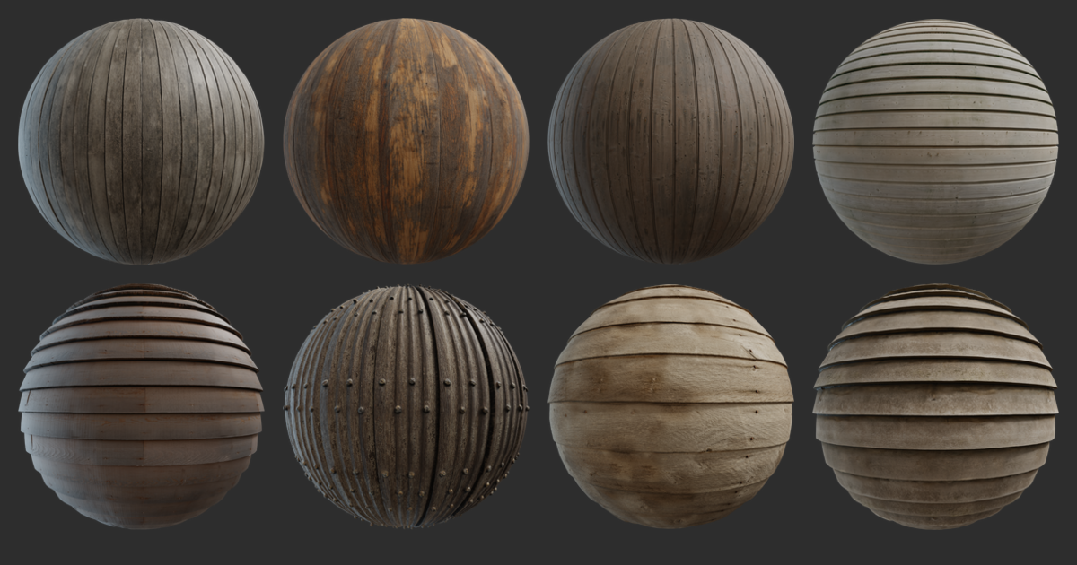 Textures: Wood > Wall > Indoor > Outdoor • Poly Haven